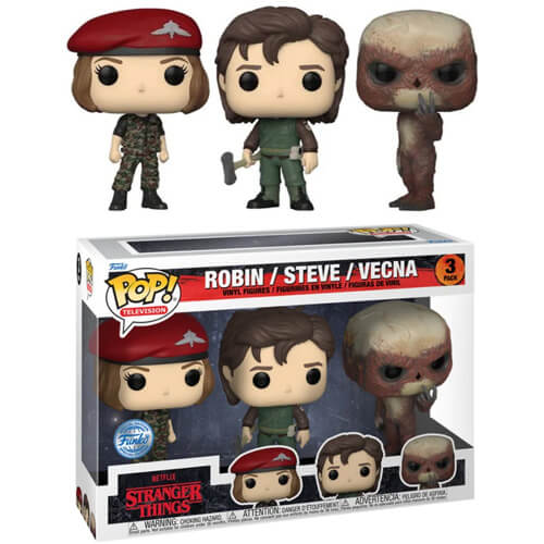 Funko Pop! 3-Pack Television Stranger Things - Robin, Steve & Vecna ...