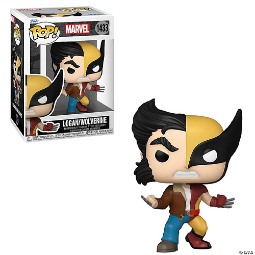 Funko Pop! Marvel: Split - Logan/Wolverine #1433 Bobble-Head - Super ...